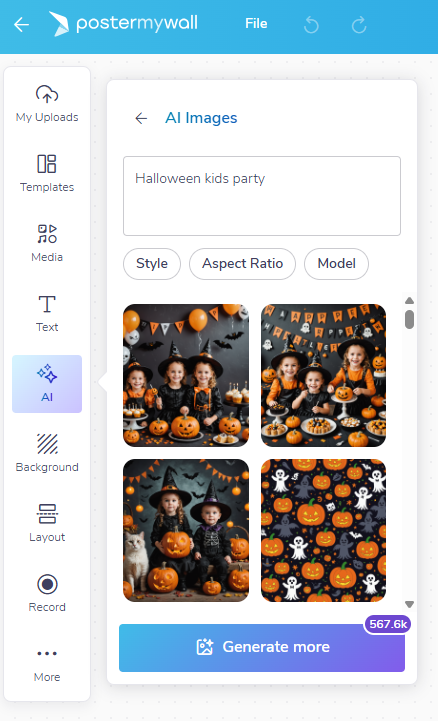 How do I create AI images on PosterMyWall? – PosterMyWall Help Center